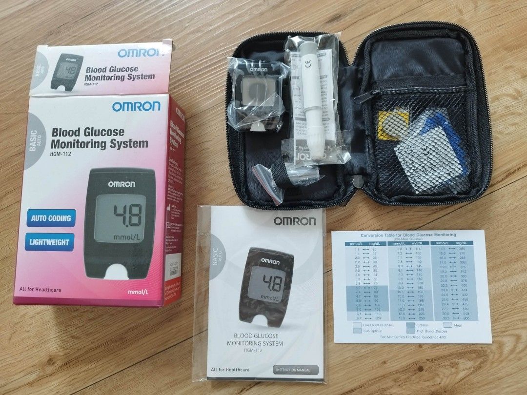 Brand new OMRON blood glucose monitoring system/meter (Model: HGM-112 ...