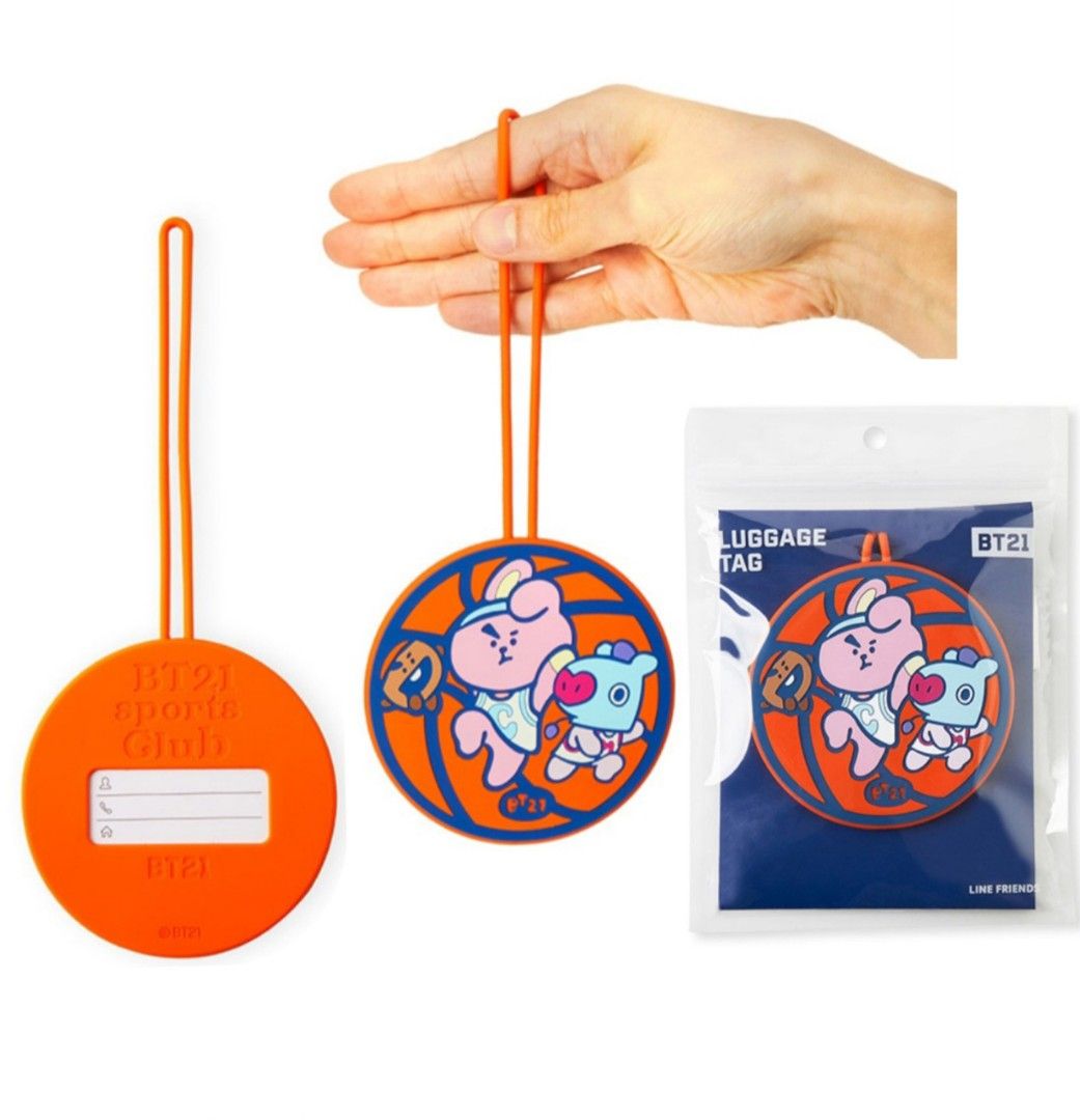 BT21 Sports Club Luggage Name Tag- Basketball, Hobbies & Toys ...