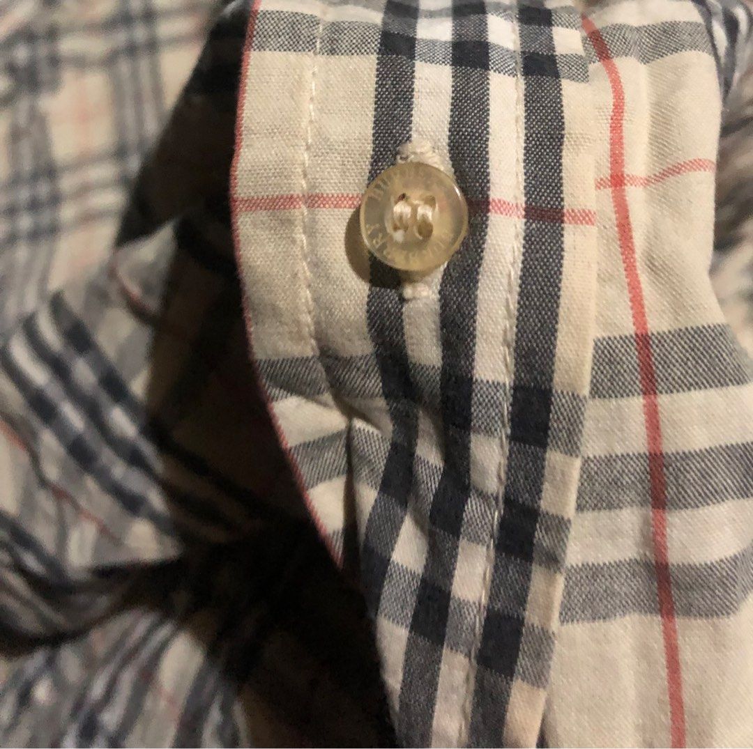 Burberry Plaid Polo Buttons Down, Women's Fashion, Tops, Others Tops on ...