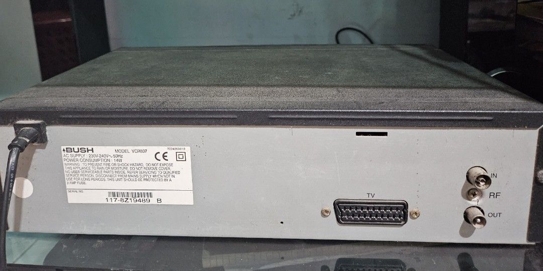 BUSH VCR/VHS HQ, TV & Home Appliances, TV & Entertainment, Blu-Ray ...