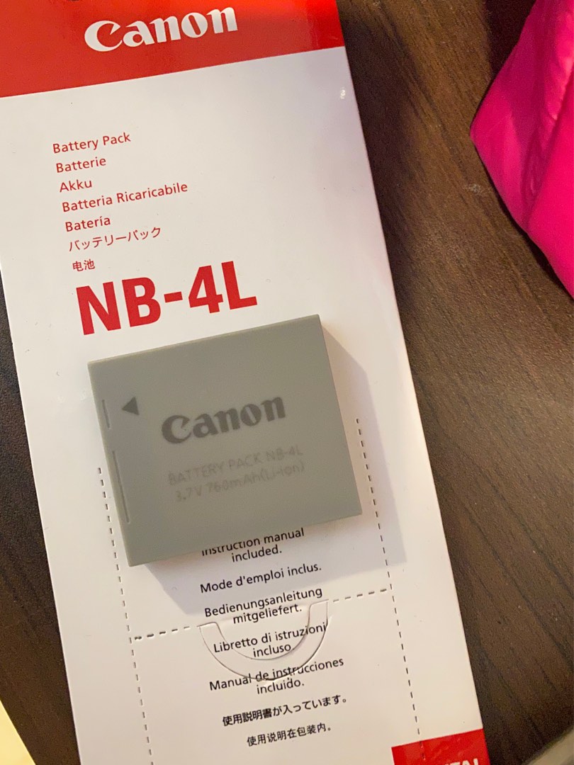 CANON battery pack NB-4L, Photography, Cameras on Carousell