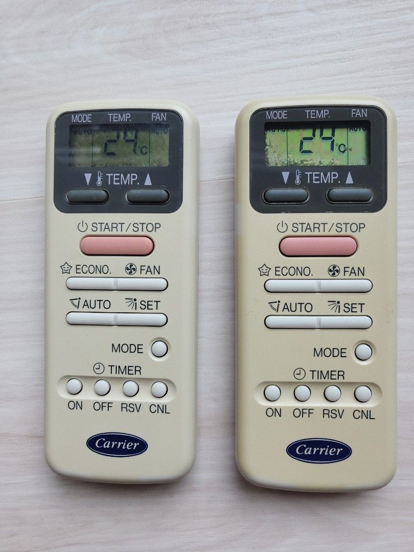 Carrier/Toshiba Remote Controls, TV & Home Appliances, Air Conditioners ...