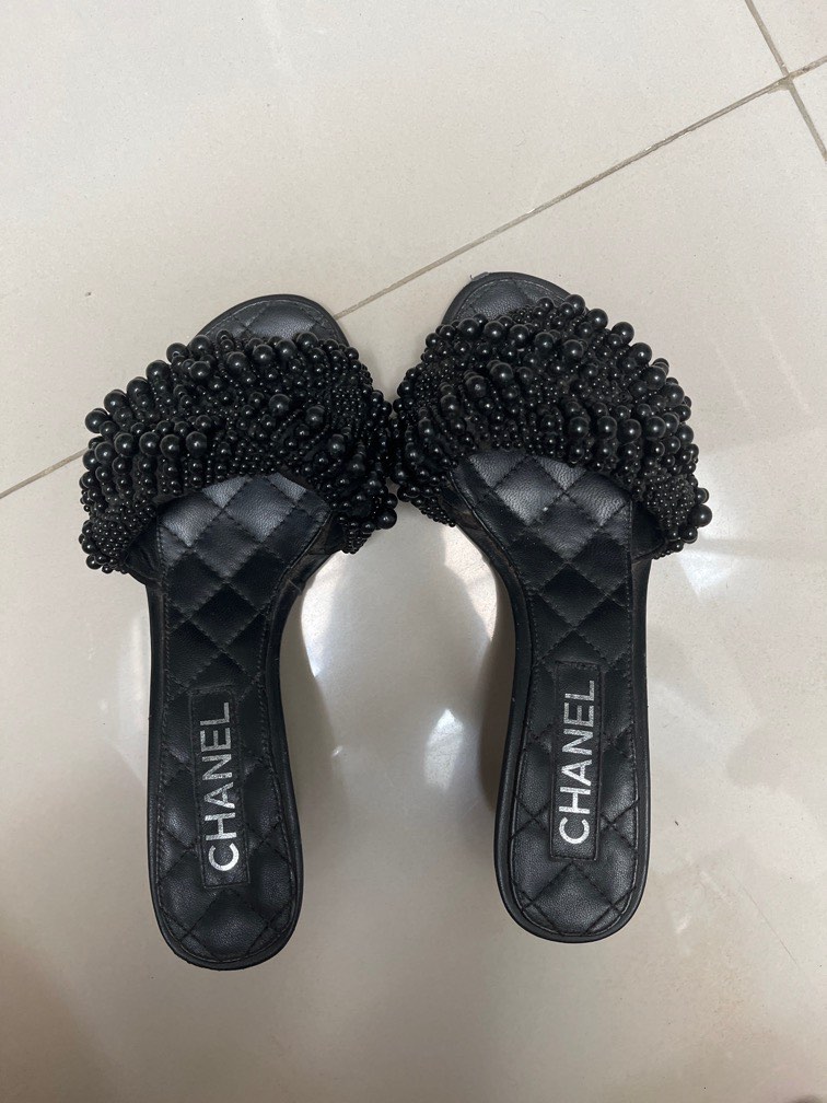 Chanel sandal, Fesyen Wanita, Sepatu di Carousell