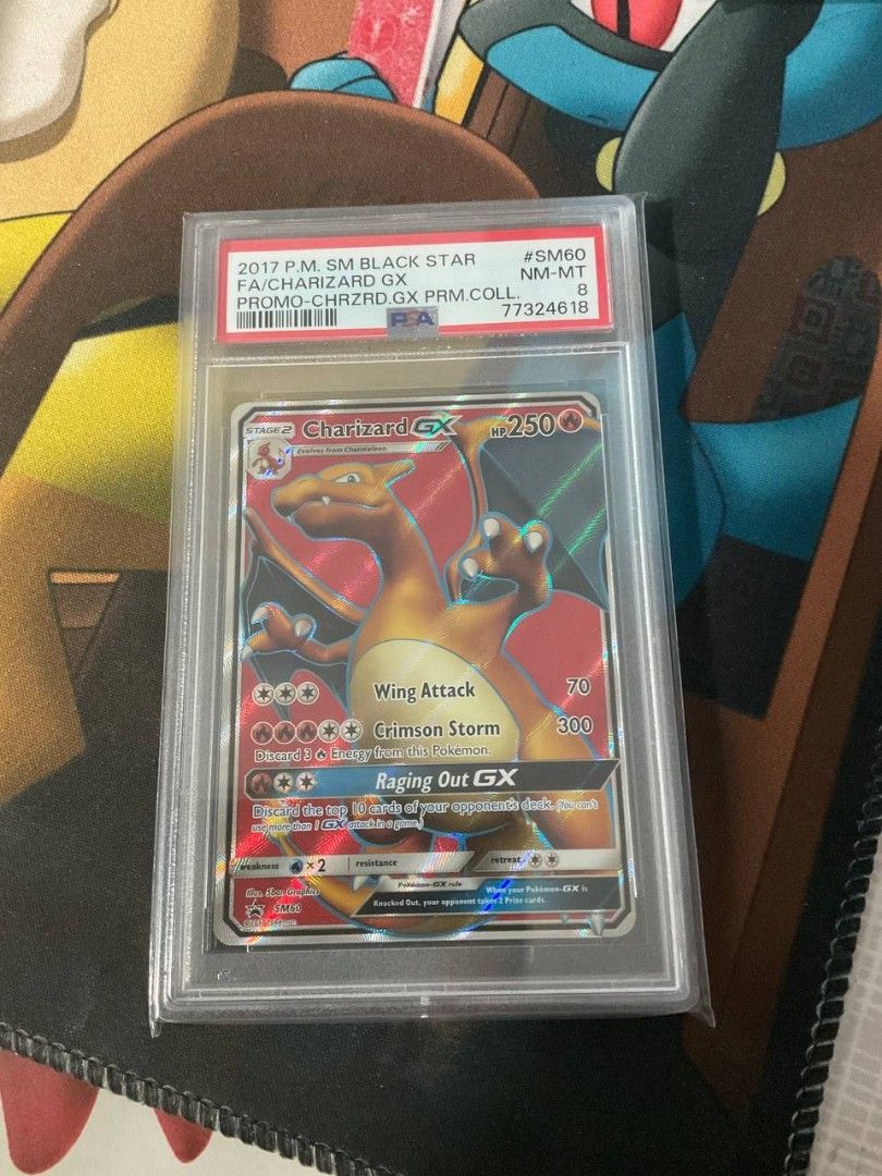 CHARIZARD GX FULL ART PSA SLAB| Pokemon GX | Sun & Moon | Pokemon Slab ...