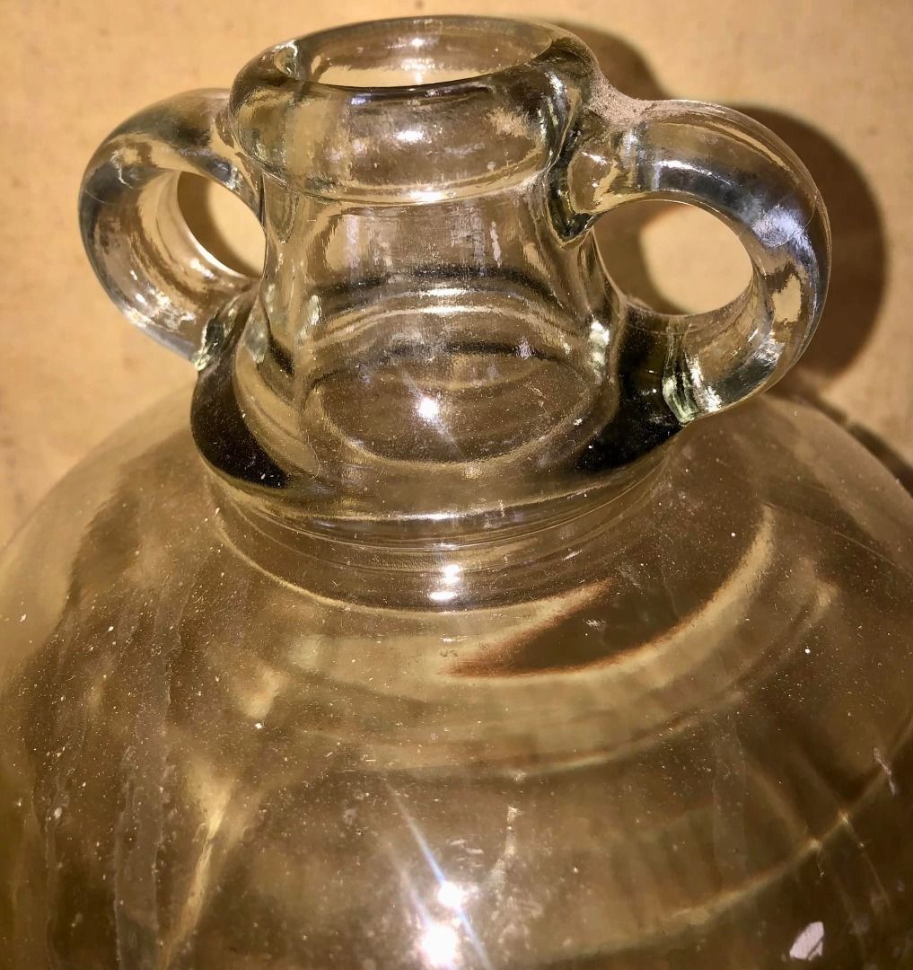 Vintage Dama Juana Clear 2 Handle glass bottle, Hobbies & Toys ...