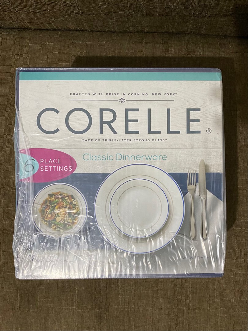 Corelle 6 Place Settings (18-piece dinnerware), Furniture & Home Living, Kitchenware & Tableware ...