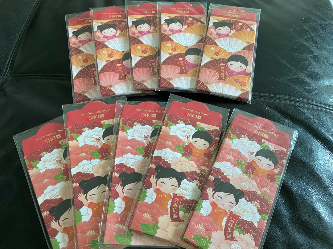 DBS ang pows red packets x 10, Hobbies & Toys, Stationery & Craft, Art ...