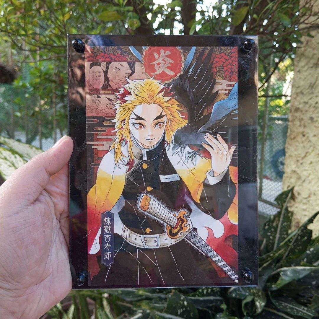 DEMON SLAYER Kimetsu no Yaiba Kyojuro Rengoku Printed Frame, Hobbies ...