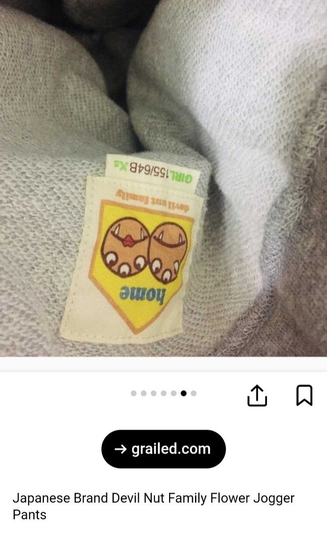 Devil Nut Family Flower Jogger Pants, Men's Fashion, Bottoms, Joggers ...