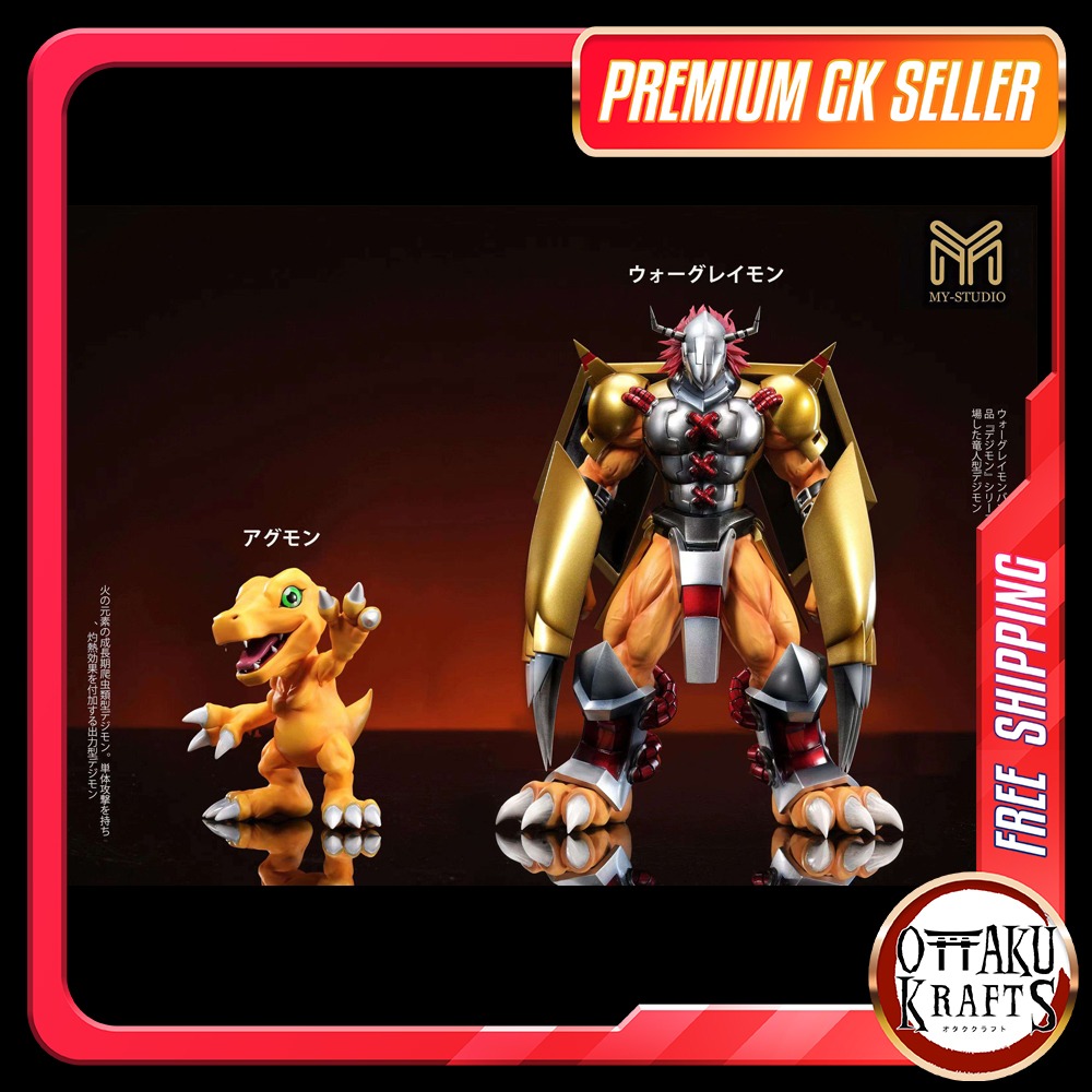 Digimon | Greymon X Agumon | MY Studio | 【FREE Shipping - PO】GK Figurine | GK Figure | GK Statue ...