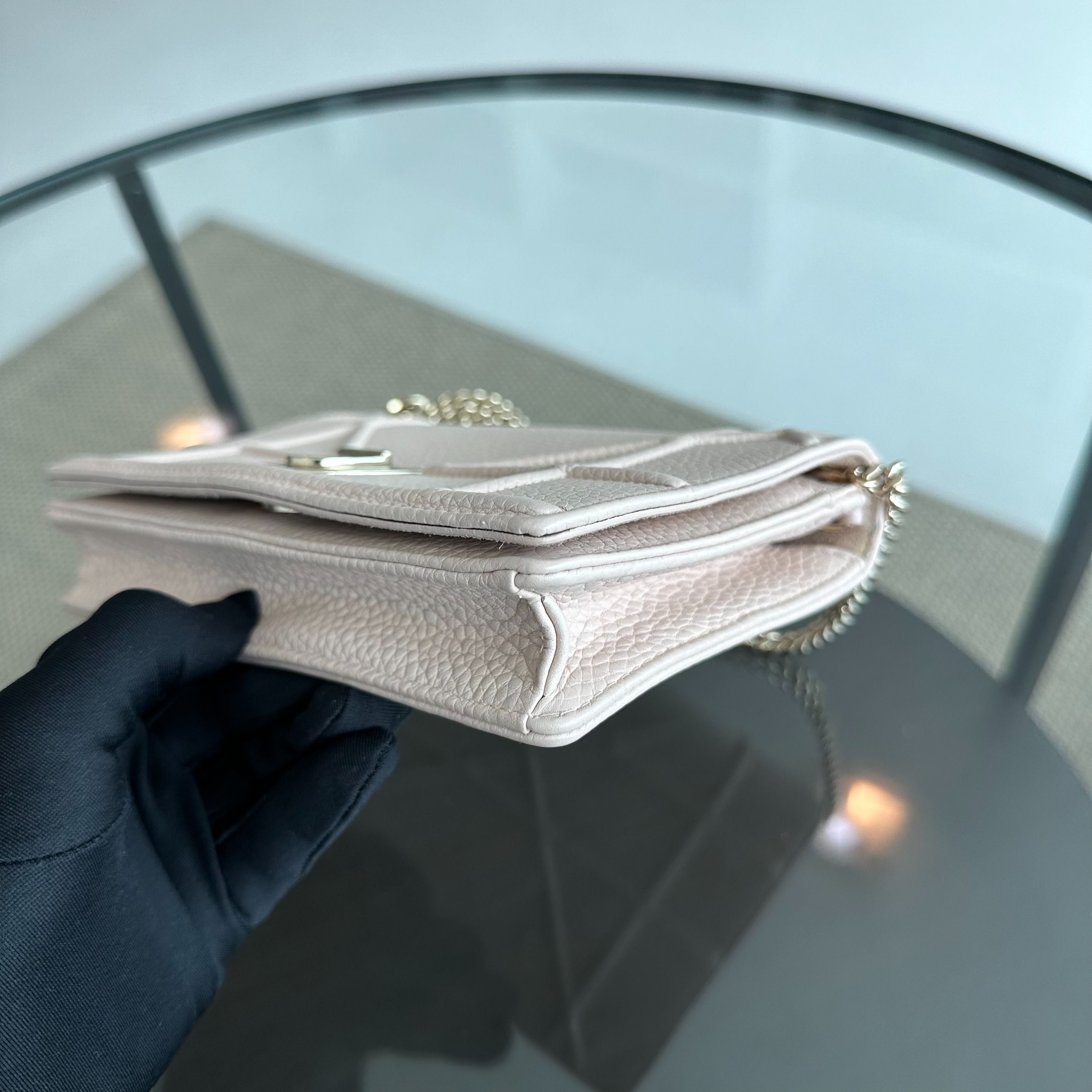 Dior WOC Diorama Ama Wallet On Chain Sakura Pink GHW, Luxury, Bags ...