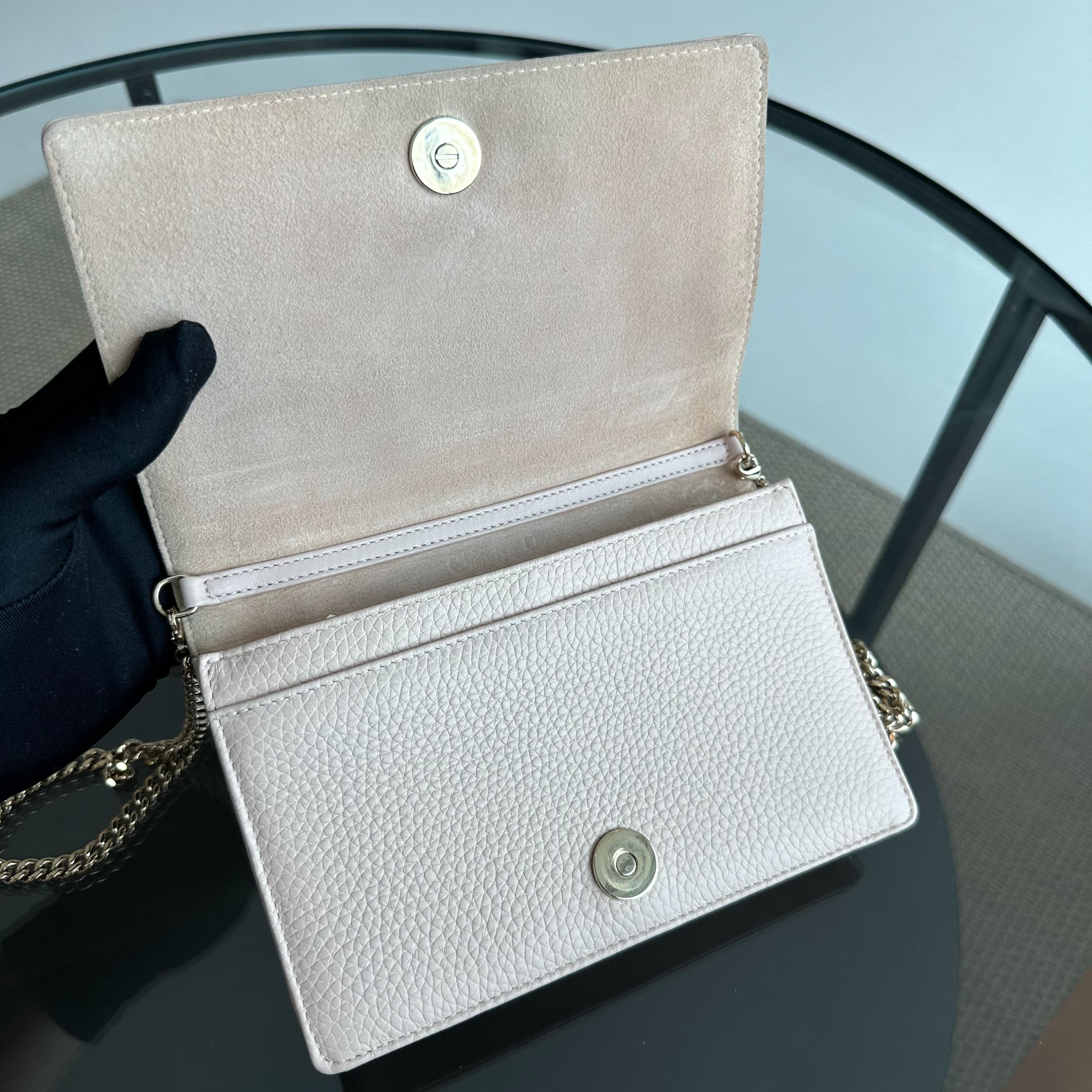 Dior WOC Diorama Ama Wallet On Chain Sakura Pink GHW, Luxury, Bags ...