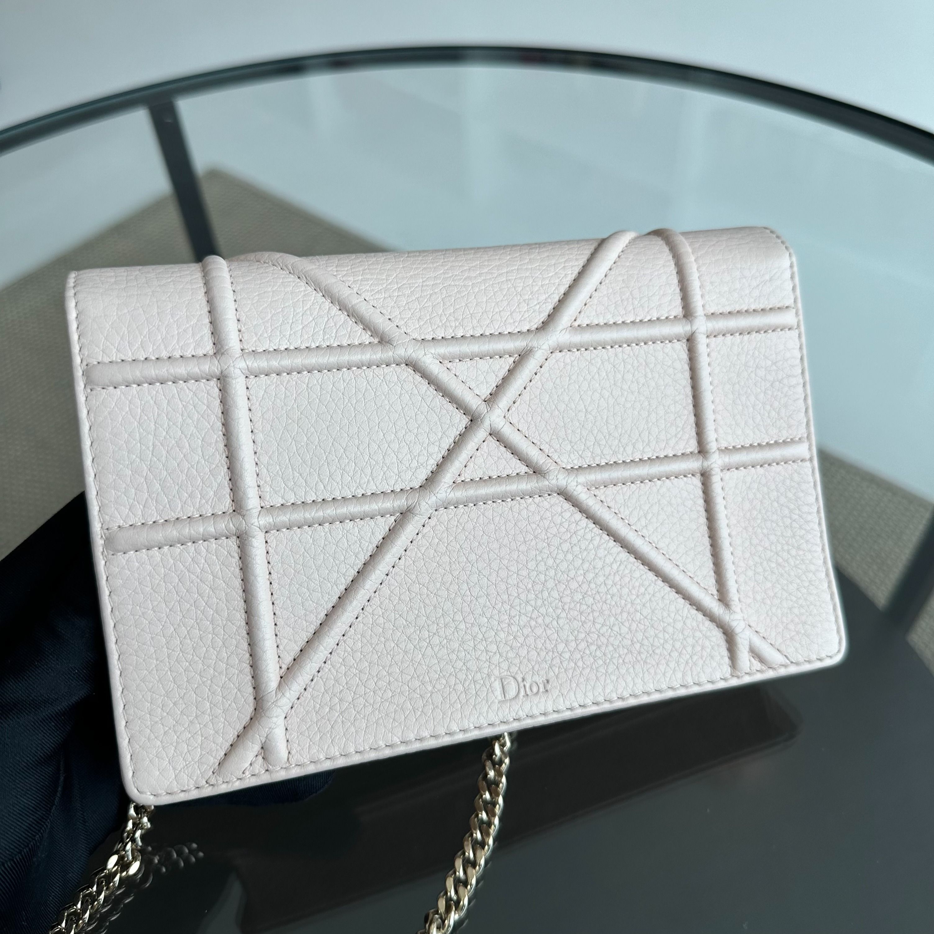 Dior WOC Diorama Ama Wallet On Chain Sakura Pink GHW, Luxury, Bags ...