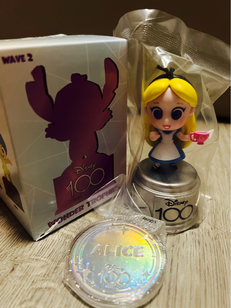 Disney 100 Wonder Trophies Wave 2 - Alice, Hobbies & Toys, Toys & Games ...