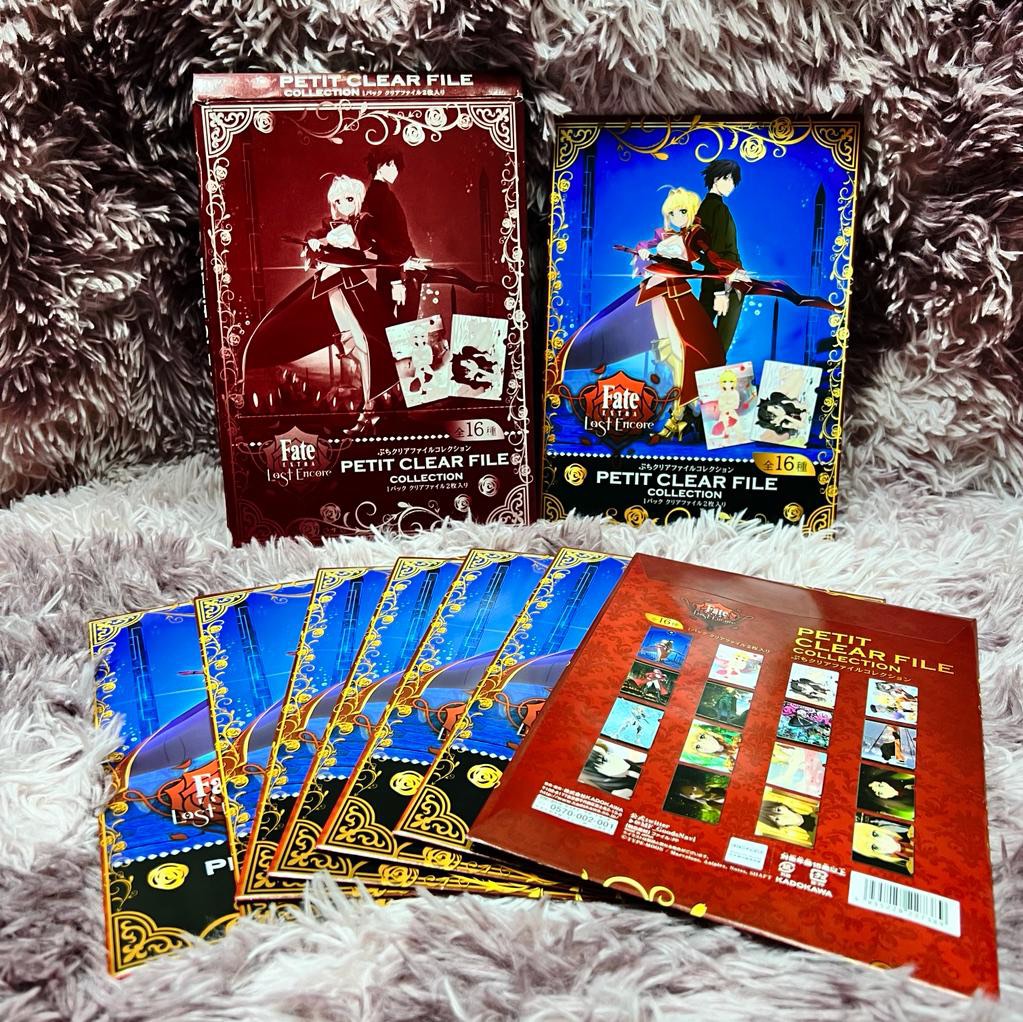 Fate Extra Lost Encore petit clear file collection set, 興趣及遊戲, 玩具 & 遊戲類 ...