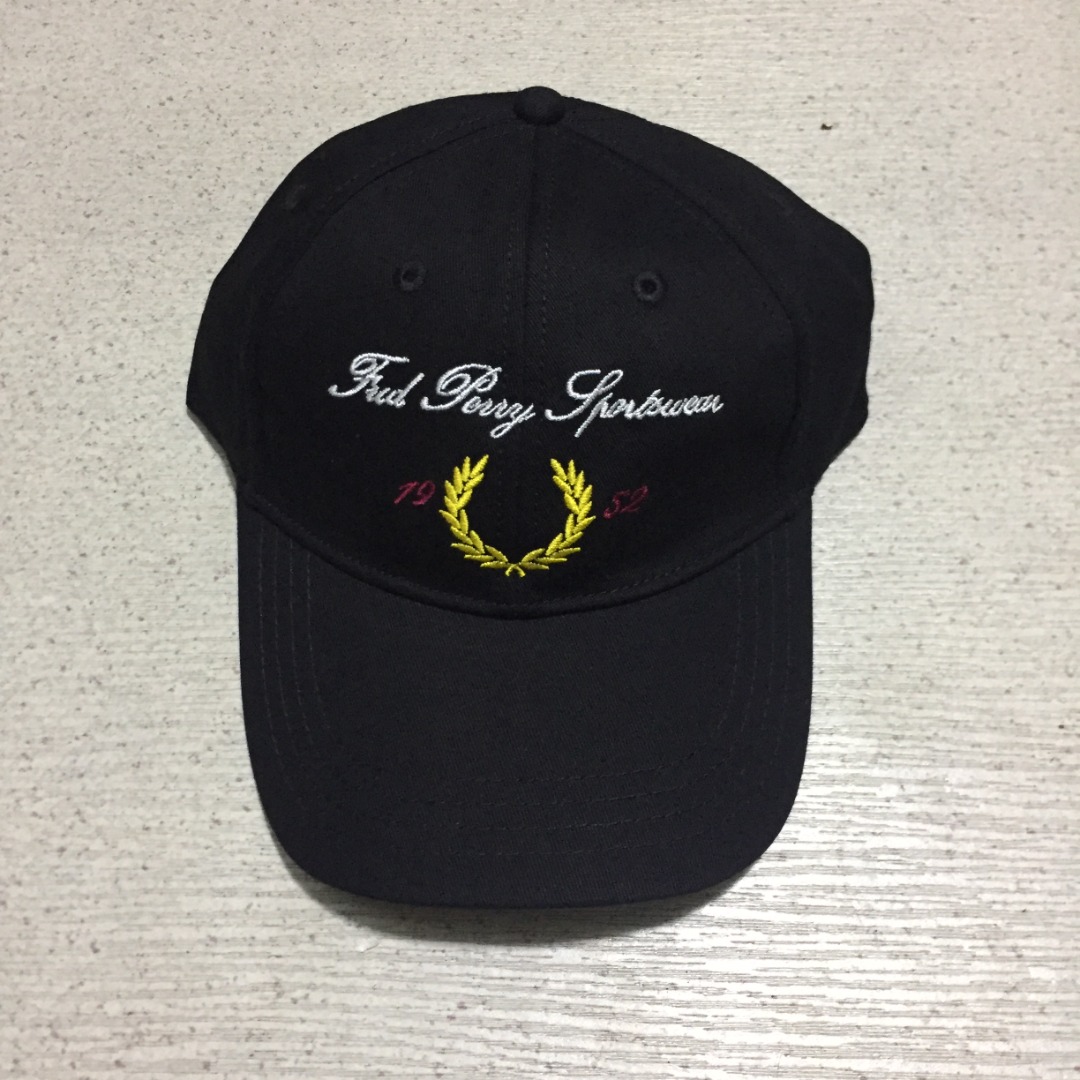 Fred Perry Cap Black, Men's Fashion, Watches & Accessories, Caps & Hats ...