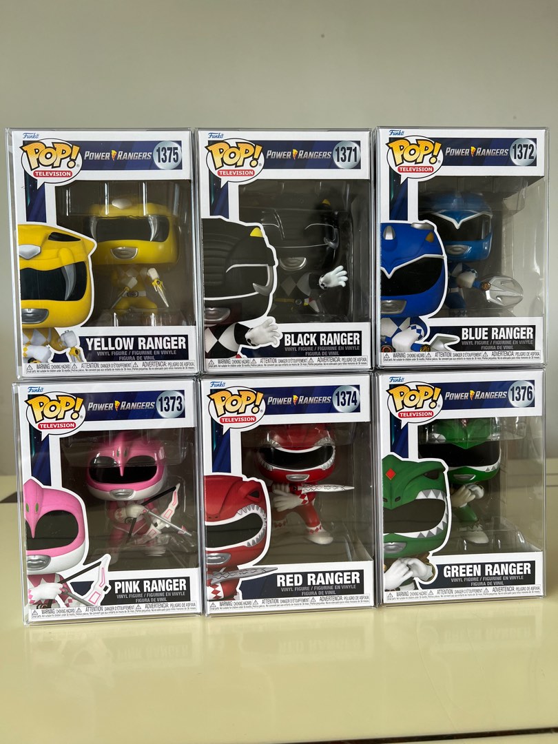 Funko Pop Power Rangers Set of 6 MMPR Bandai Sentai, Hobbies & Toys ...