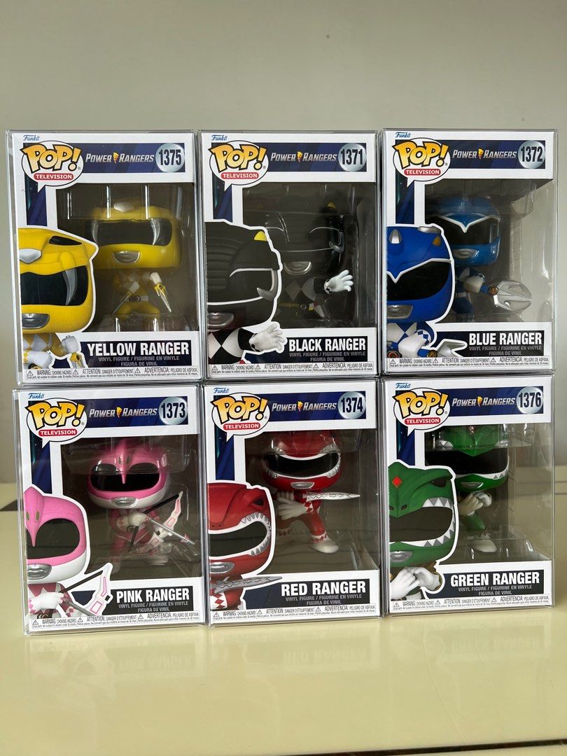 Funko Pop Power Rangers Set of 6 MMPR Bandai Sentai, Hobbies & Toys ...