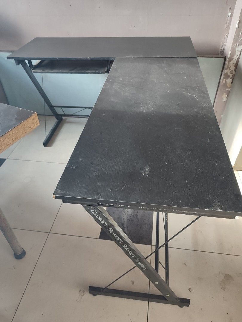 Gaming Table L shape, Furniture & Home Living, Furniture, Tables & Sets ...