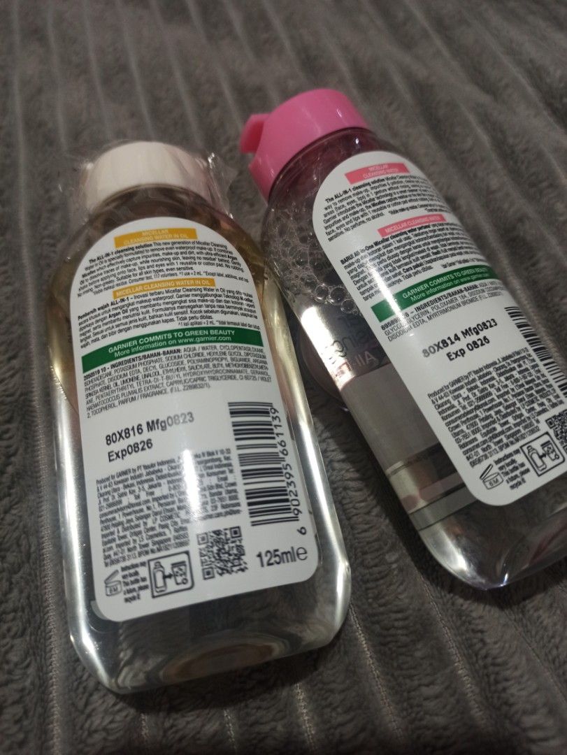 Garnier Micellar Water 125ml, Kesehatan & Kecantikan, Rias Wajah di Carousell