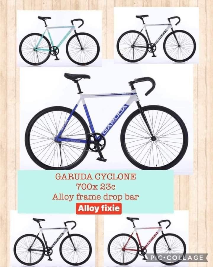 GARUDA CYCLONE ALLOY FIXIE V2 700C X 23C (2TONE COLOR), Sports ...