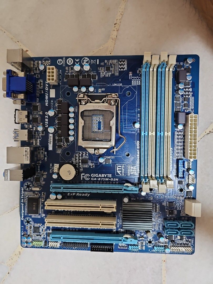 Gigabyte B75M-D3H Motherboard, Computers & Tech, Parts & Accessories, Computer Parts on Carousell