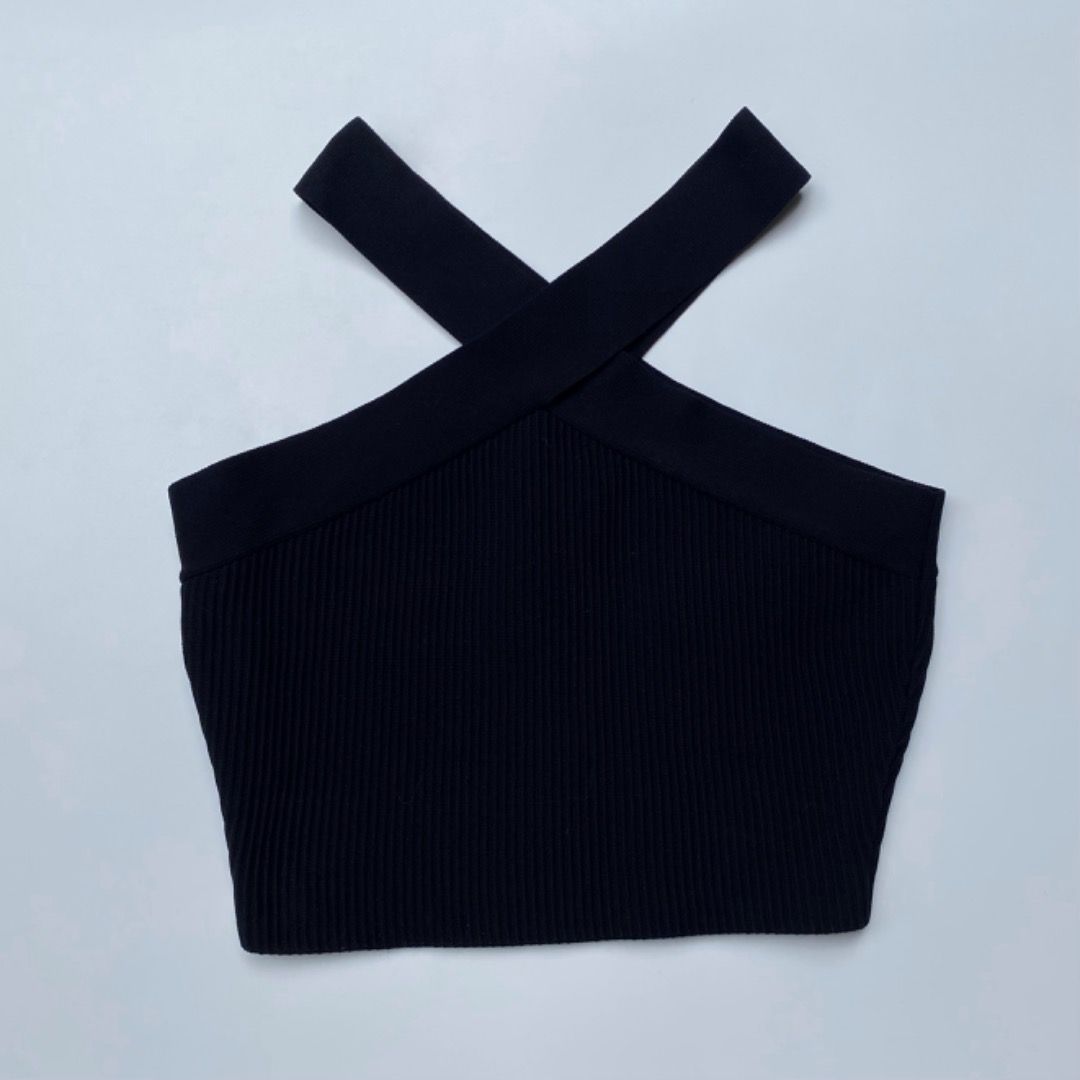 Glassons Ribbed Halter Top, Women's Fashion, Tops, Sleeveless on Carousell