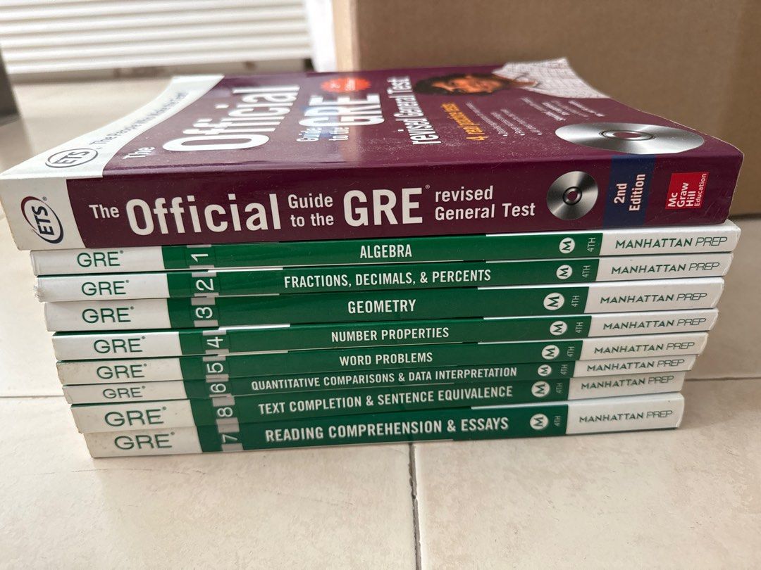 GRE Prep - ETS & Manhattan Prep, Hobbies & Toys, Books & Magazines ...