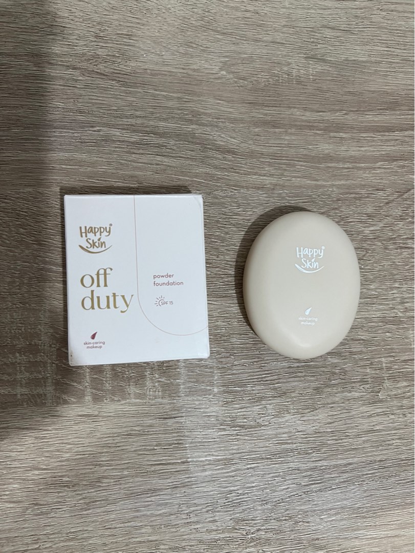Happy Skin Mini Off Duty Powder Foundation mini (Soft Beige), Beauty ...