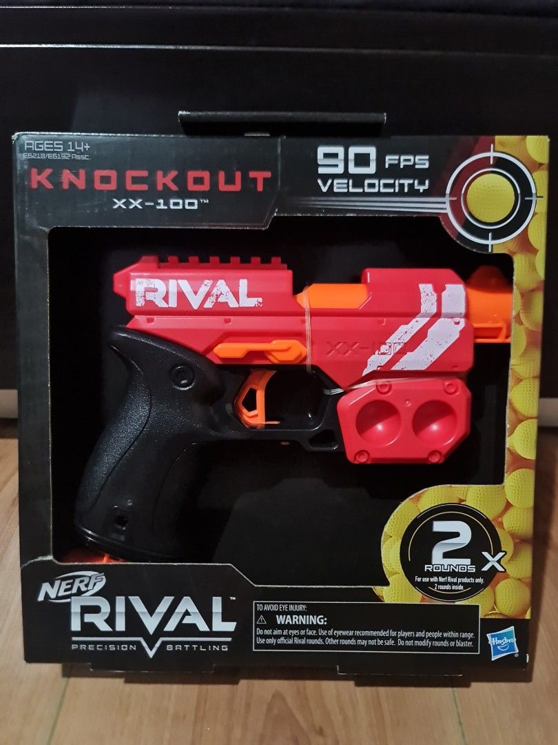 Hasbro Nerf Rival Knockout XX-100 - Red, Hobbies & Toys, Toys & Games on Carousell
