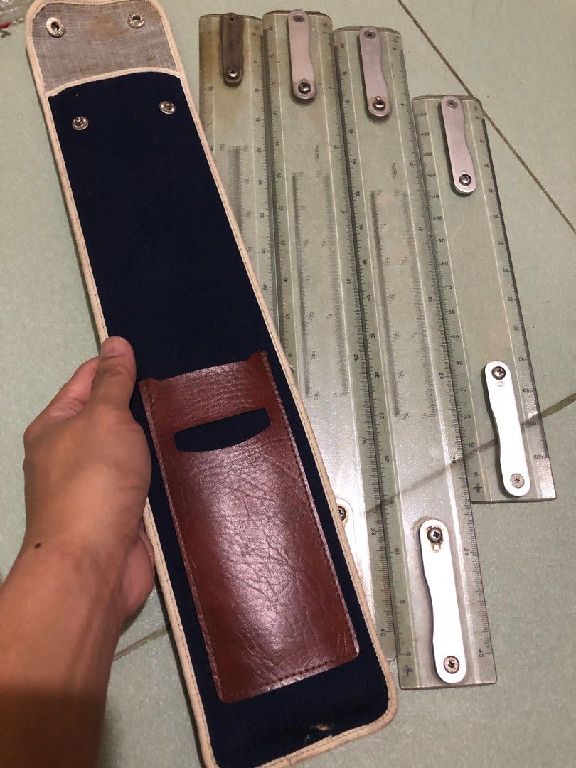 Heavy duty set of large rulers with case, Hobbies & Toys, Stationary ...