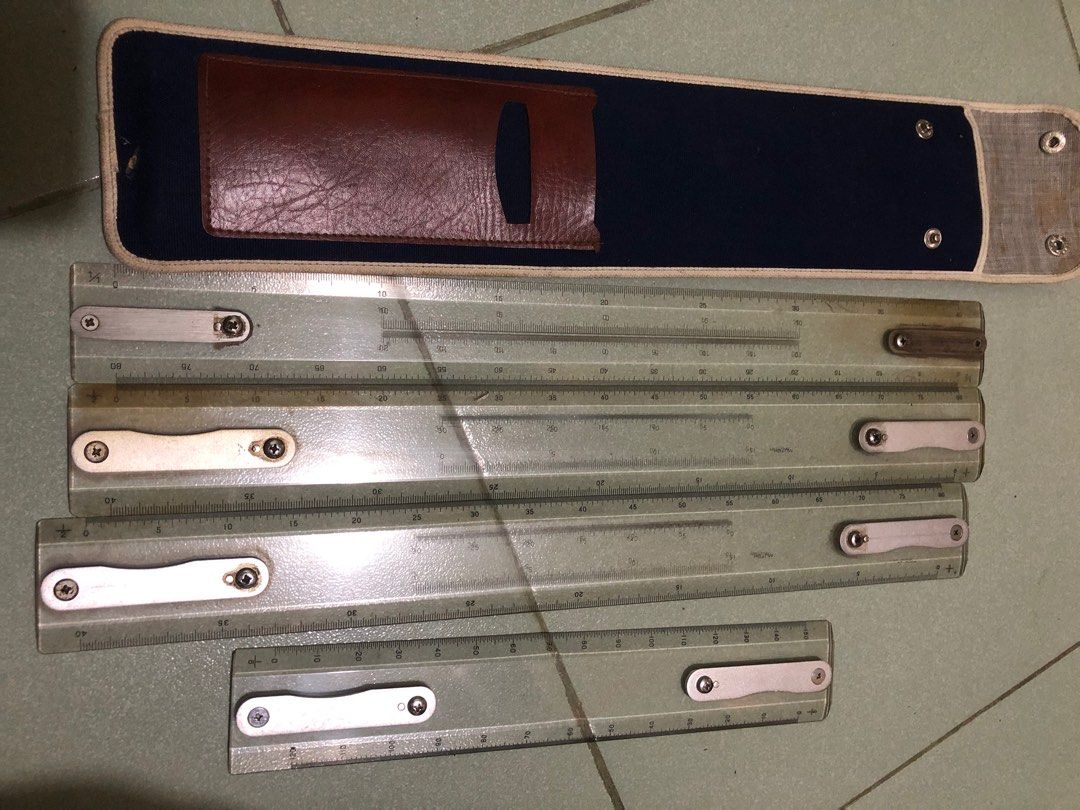 Heavy duty set of large rulers with case, Hobbies & Toys, Stationary ...