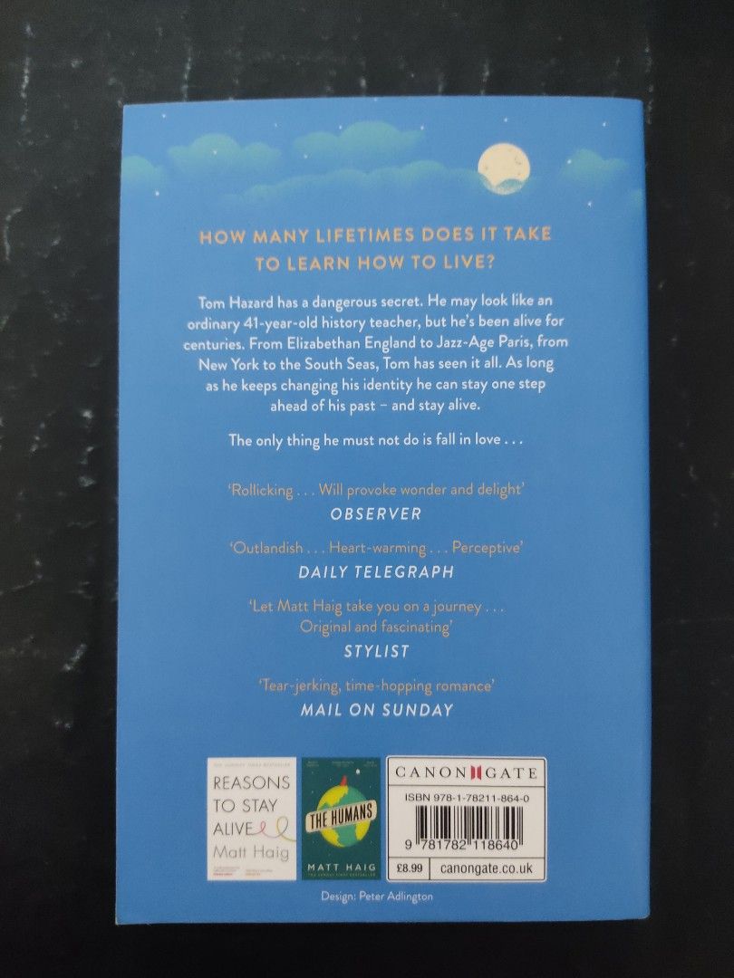 How to Stop Time by Matt Haig, Hobbies & Toys, Books & Magazines ...