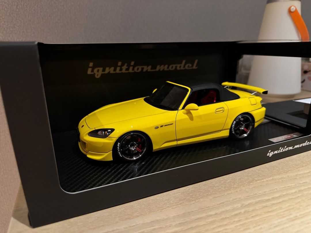 Ignition Model 1:18 Honda S2000 AP2 Yellow IG2589, Hobbies & Toys, Toys ...