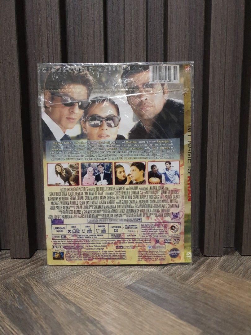 Indian movie My Name Is Khan, Hobbies & Toys, Music & Media, CDs & DVDs ...