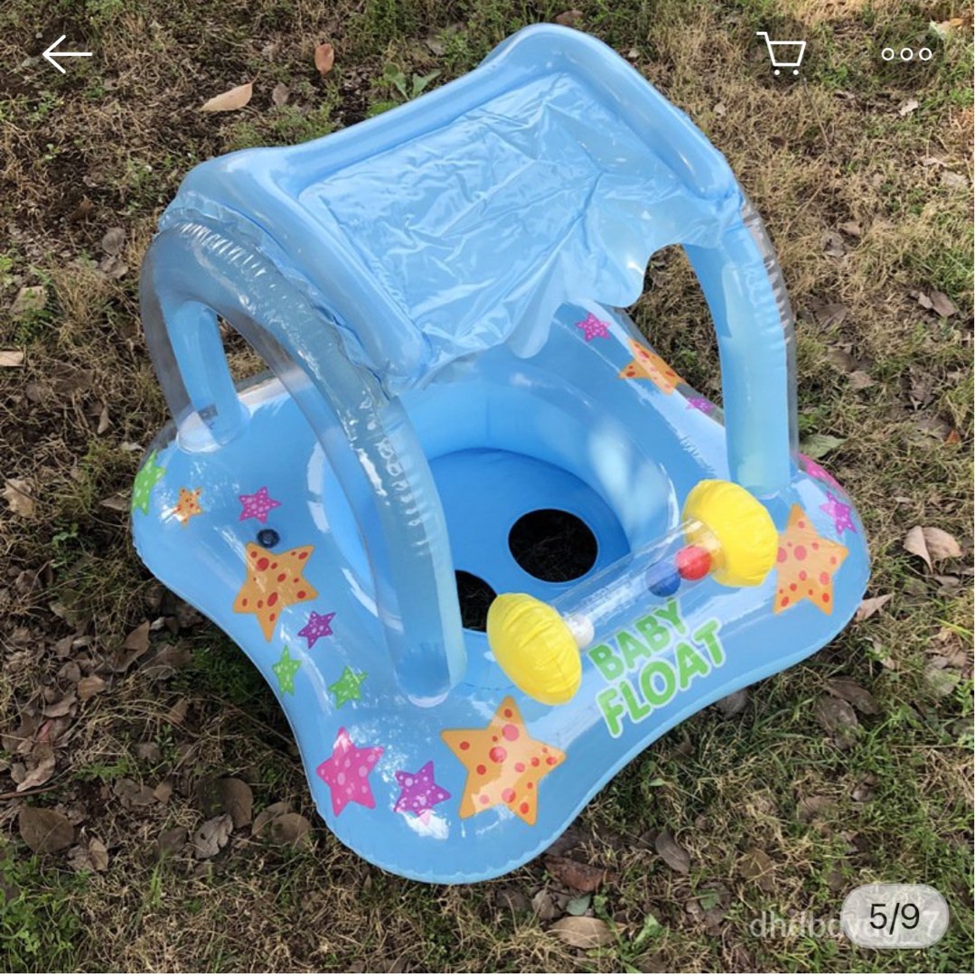 INTEX Baby Swimming Float With Canopy, Babies & Kids, Infant Playtime ...