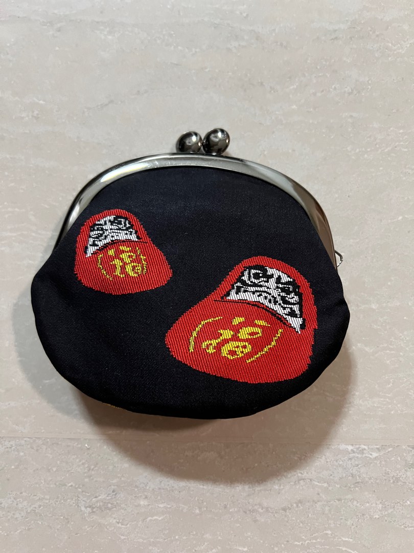 Japan handmade Daruma Coin Pouch, Women's Fashion, Bags & Wallets ...