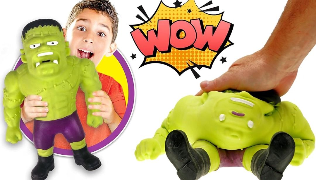 JA-RU Huge Mega Stretchy Monster Toy 12" Tall Stretching 400% his Size ...