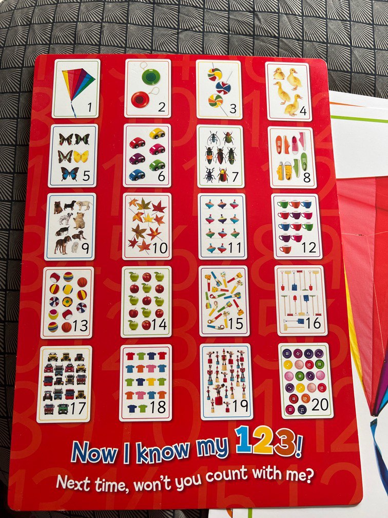 Jumbo number flashcards, Hobbies & Toys, Books & Magazines, Children's ...