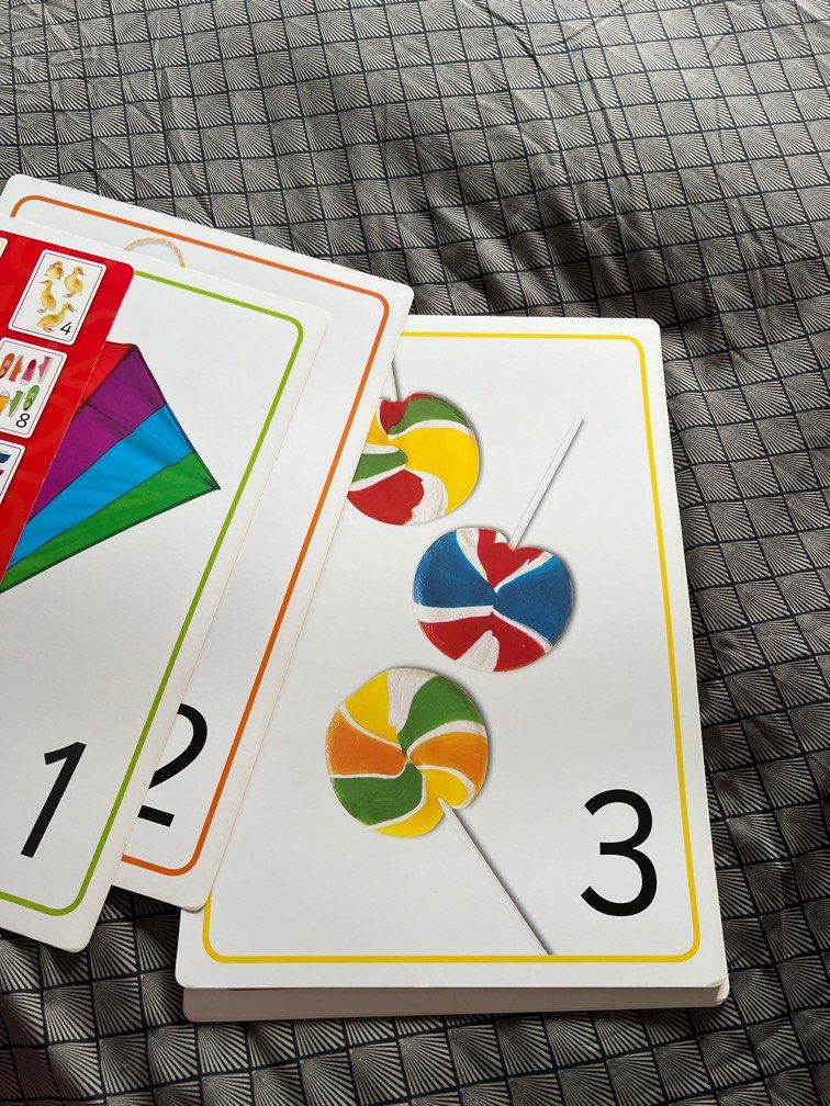 Jumbo number flashcards, Hobbies & Toys, Books & Magazines, Children's ...