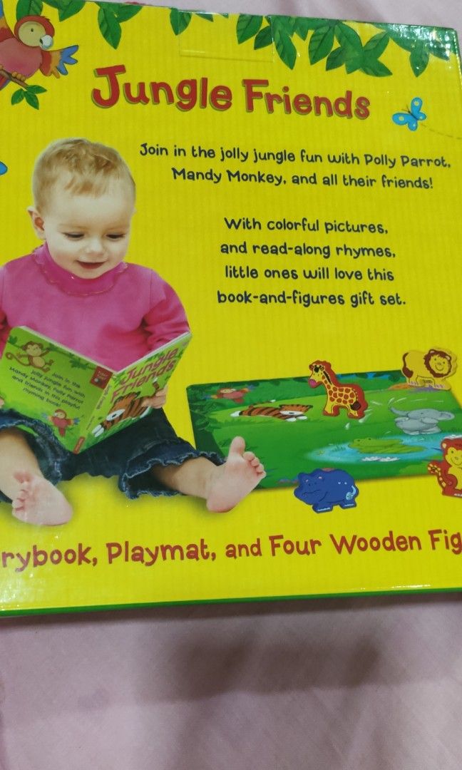 Jungle friends storybook and playset, Hobbies & Toys, Books & Magazines ...