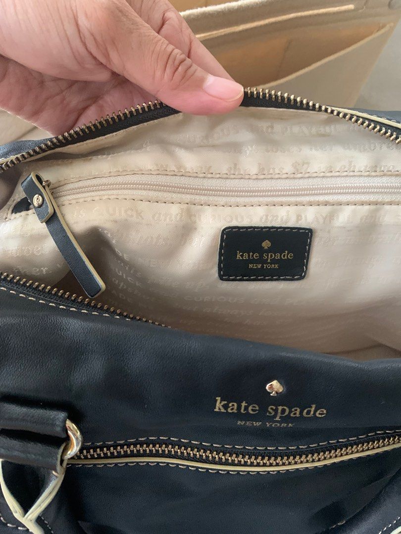 Kate Spade 3-way all leather, Luxury, Bags & Wallets on Carousell