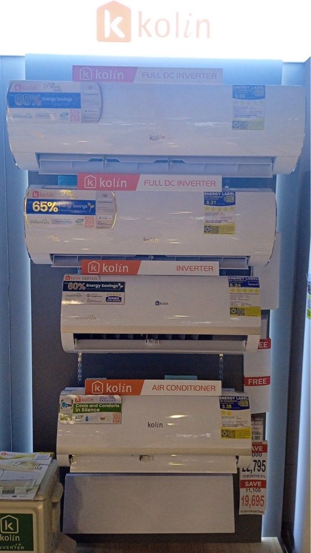 KOLIN SPLIT TYPE INVERTER AIRCON, TV & Home Appliances, Air ...