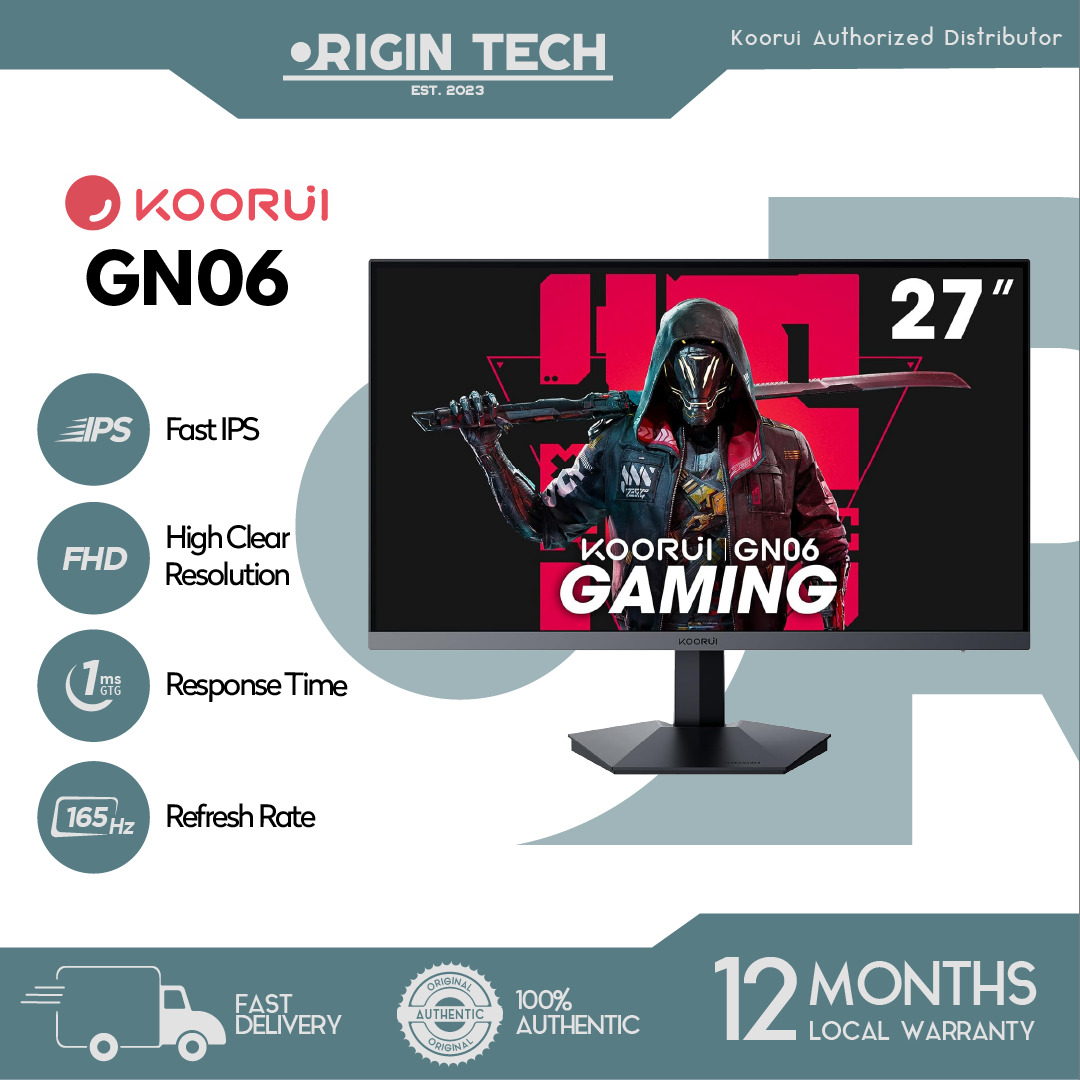 KOORUI 27-inch 165hz 1ms Full HD IPS Gaming Monitor, Computers & Tech, Parts & Accessories ...