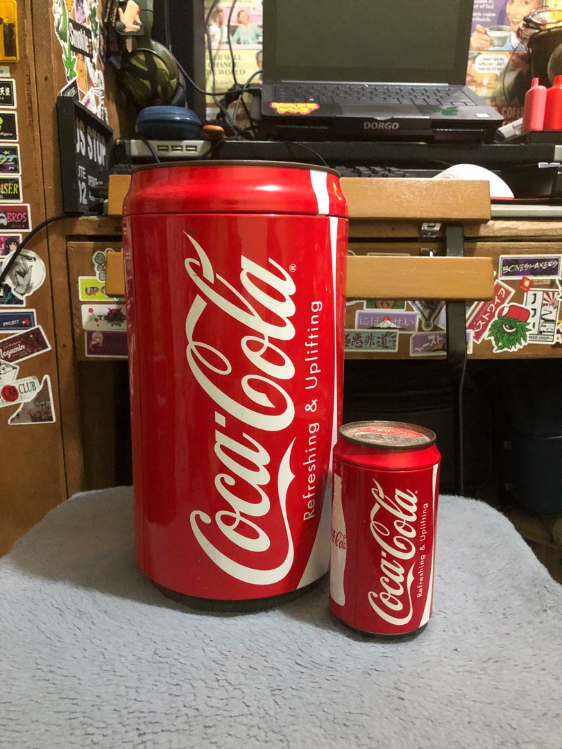 Large coke tin can container with smaller one included, Hobbies & Toys ...