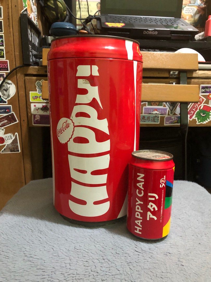 Large coke tin can container with smaller one included, Hobbies & Toys ...
