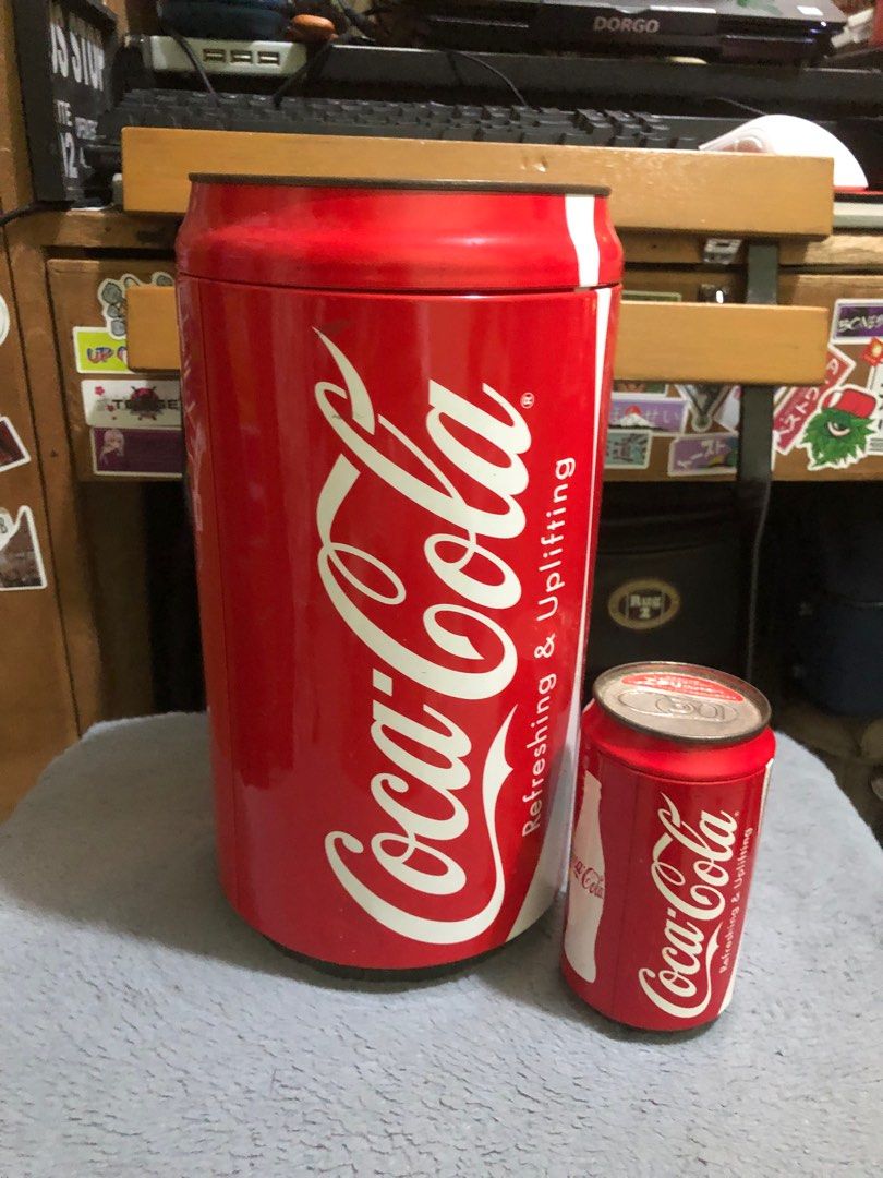 Large coke tin can container with smaller one included, Hobbies & Toys, Memorabilia ...