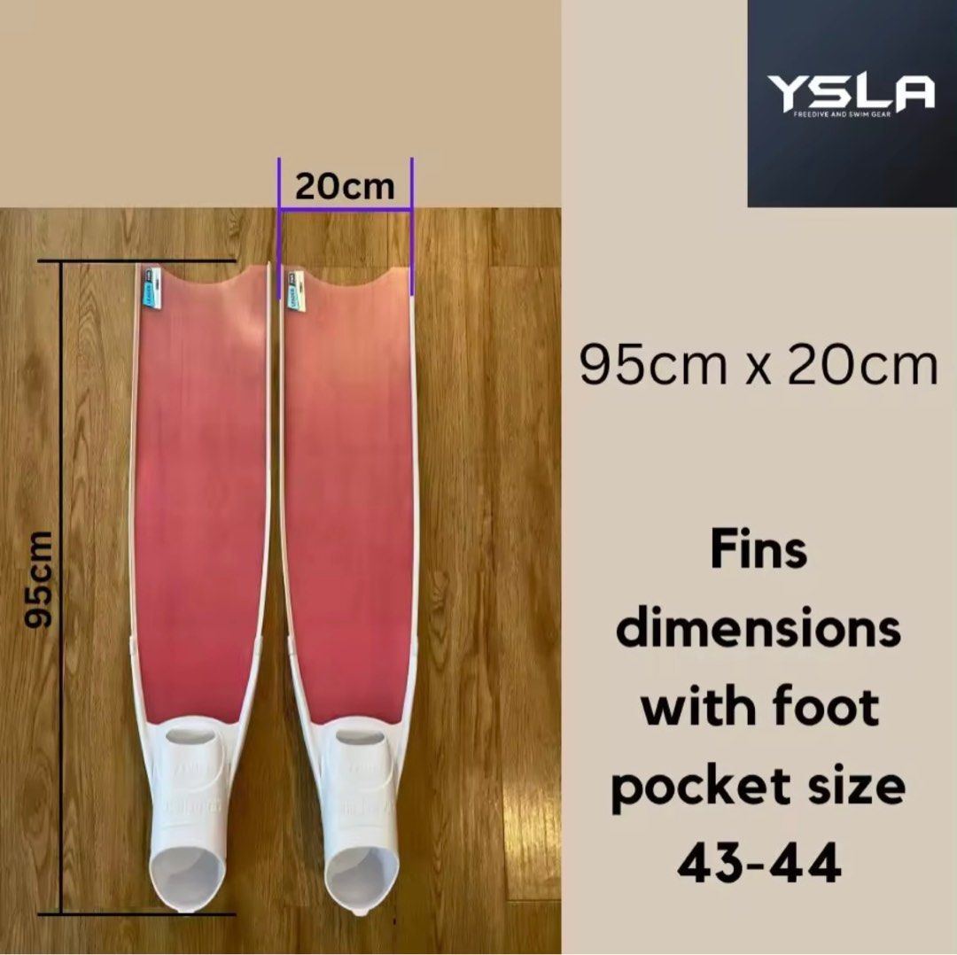 Leaderfins Forza Ice pink w/ Protective film, Sports Equipment, Other ...