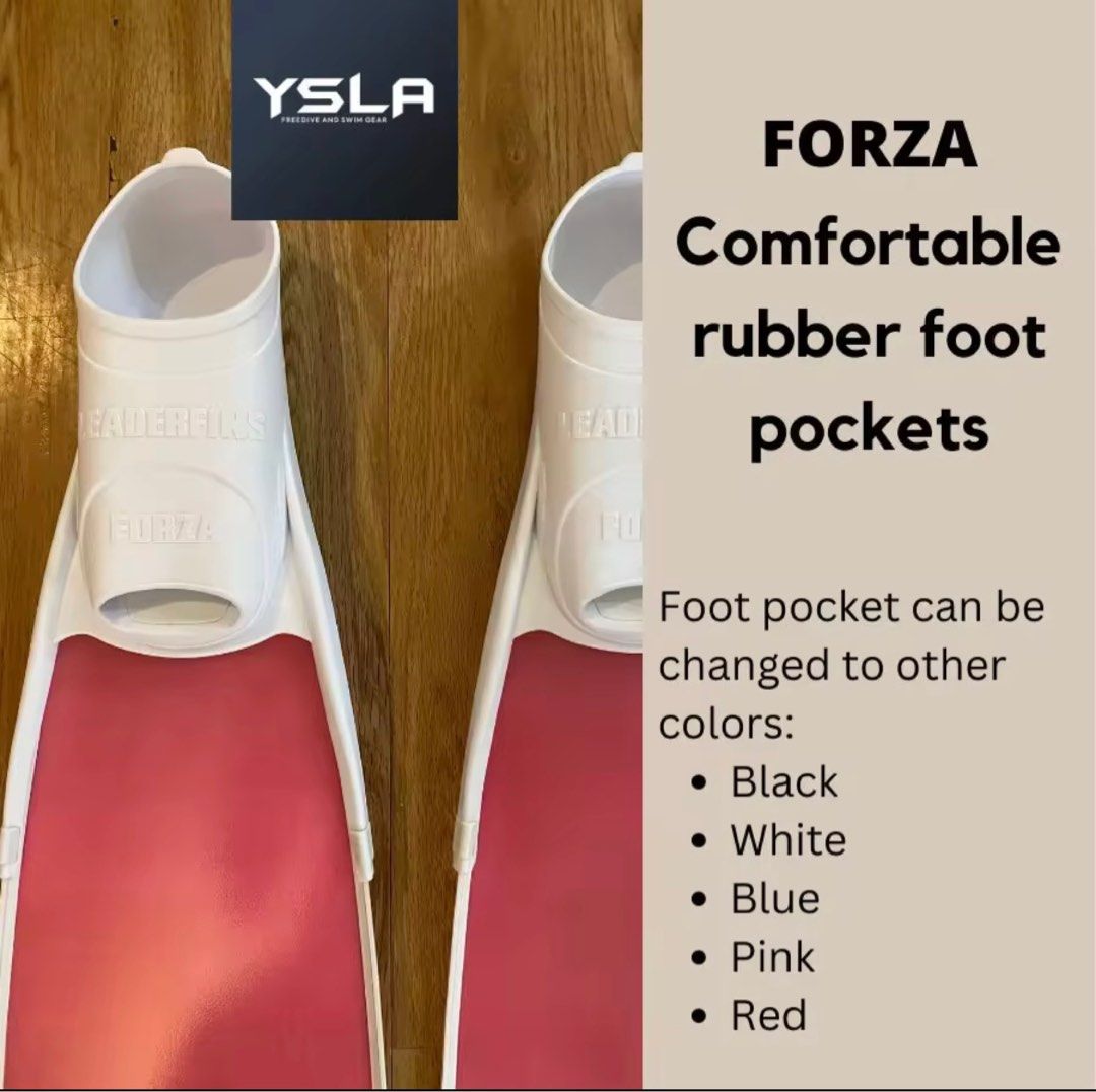 Leaderfins Forza Ice pink w/ Protective film, Sports Equipment, Other ...