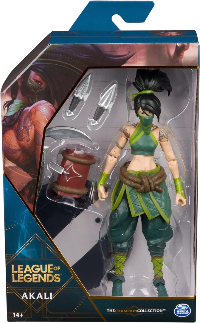 League of Legends, Official Akali Premium Collectible Action Figure ...